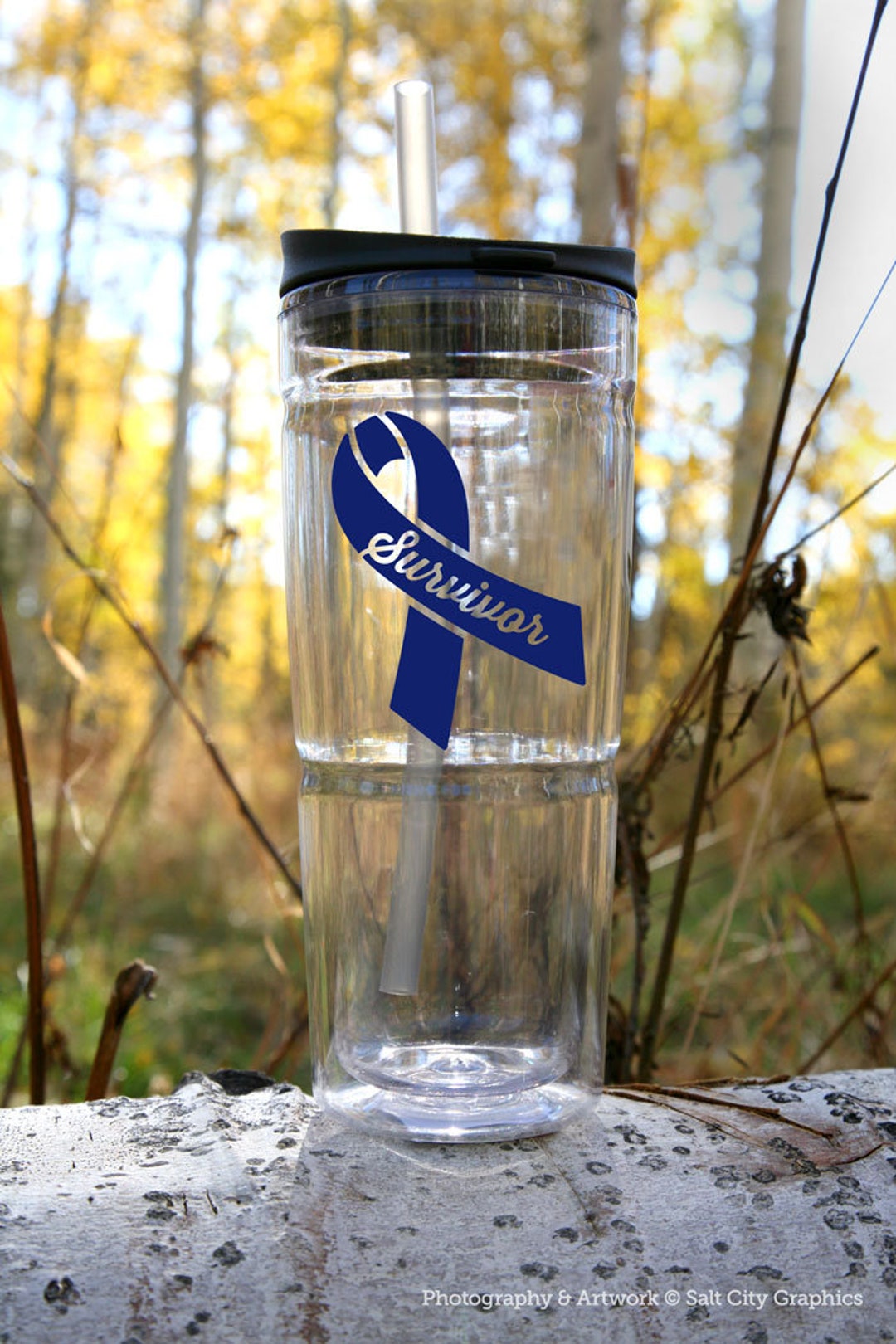 Colon Cancer Ribbon Decal, Awareness Ribbon Sticker - Colorectal Cancer ...