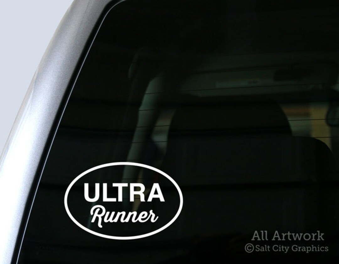 Ultra Runner Decal, Distance Running Sticker - Endurance Racing, Long ...