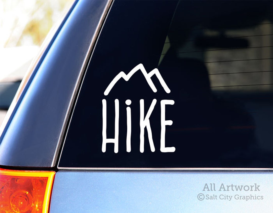 Hike Decal, Hiker Sticker - Mountains, Hiking, Gift for Hiker - Vinyl ...