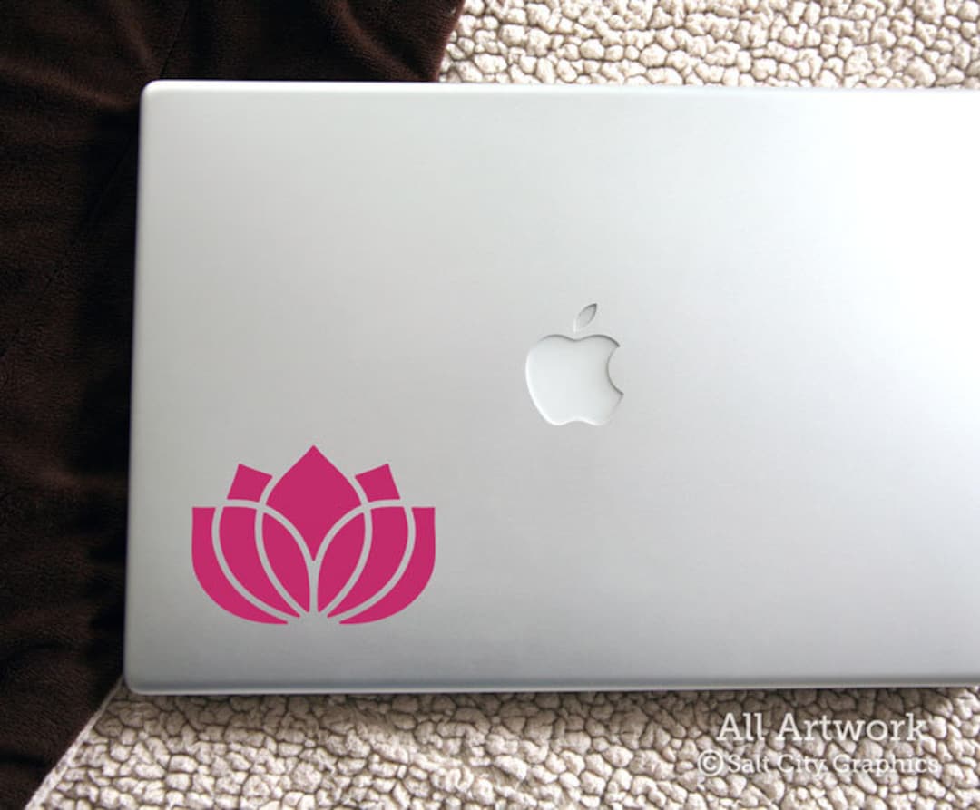 Lotus Flower Decal, Lotus Flower Sticker - Yoga Symbol, Namaste, Peace ...