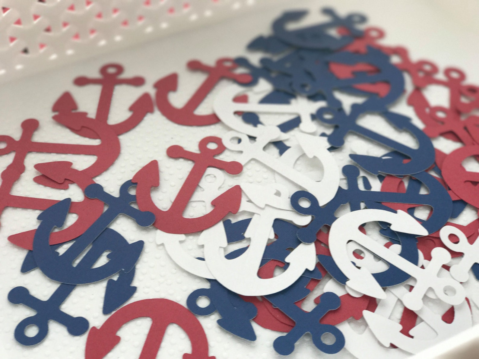 Nautical Theme Paper Confetti/ Anchor Cut Outs/ Nautical Theme - Etsy