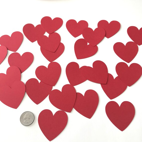 Hearts Cut Outs Hearts Die Cut Valentine's Day | Etsy