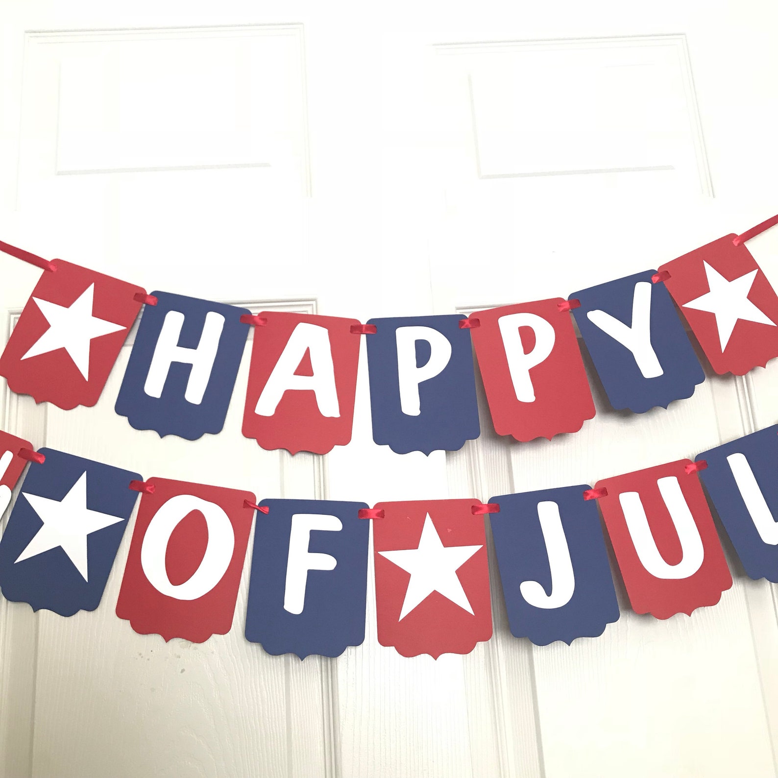 Happy 4th of July Banner 4th of July Decoration 4th of July - Etsy