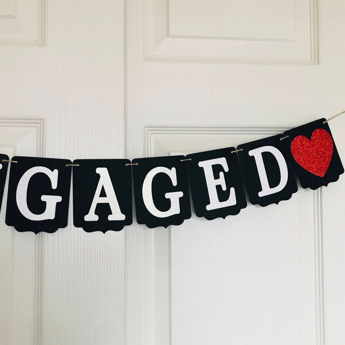 Engaged Photo Prop Banner Just Married Photo Prop Banner | Etsy