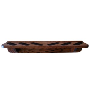 6-gun Solid Oak Wall-mounted Gun Rack - Handcrafted Rifle and Shotgun ...
