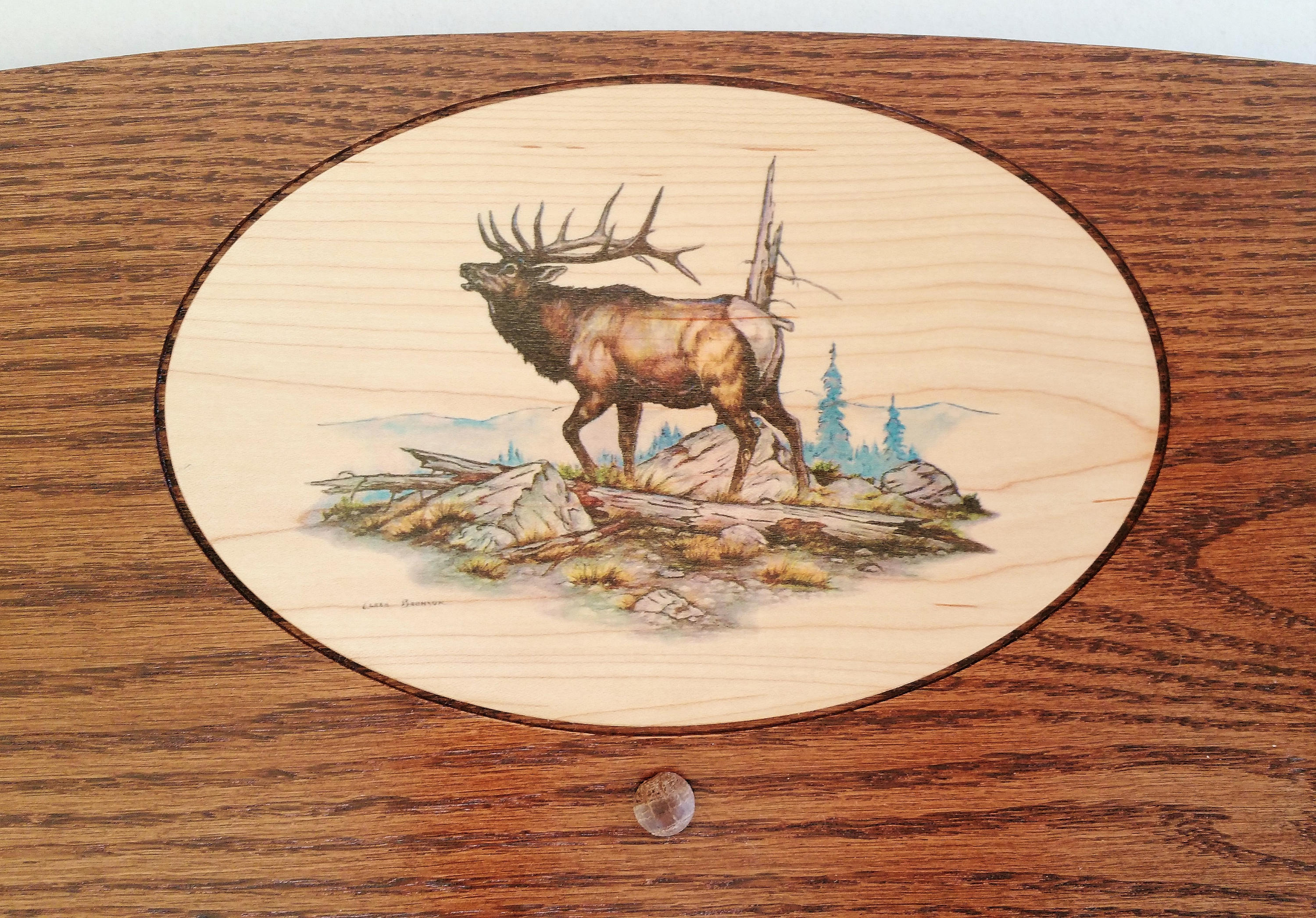 Personalized Compound Bow Recurve 8-place Solid Oak Wall Display Rack ...