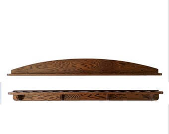 Gun Rack 12-gun Solid Oak Wall Display - Etsy