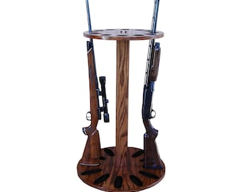 Corner Gun Rack 3-gun Oak Rifle / Shotgun Display | Etsy