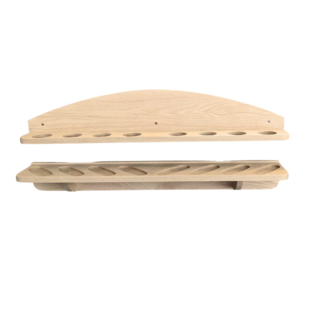 8-gun Unfinished Solid Oak Wall Display Rack for Rifles and Shotguns - Etsy