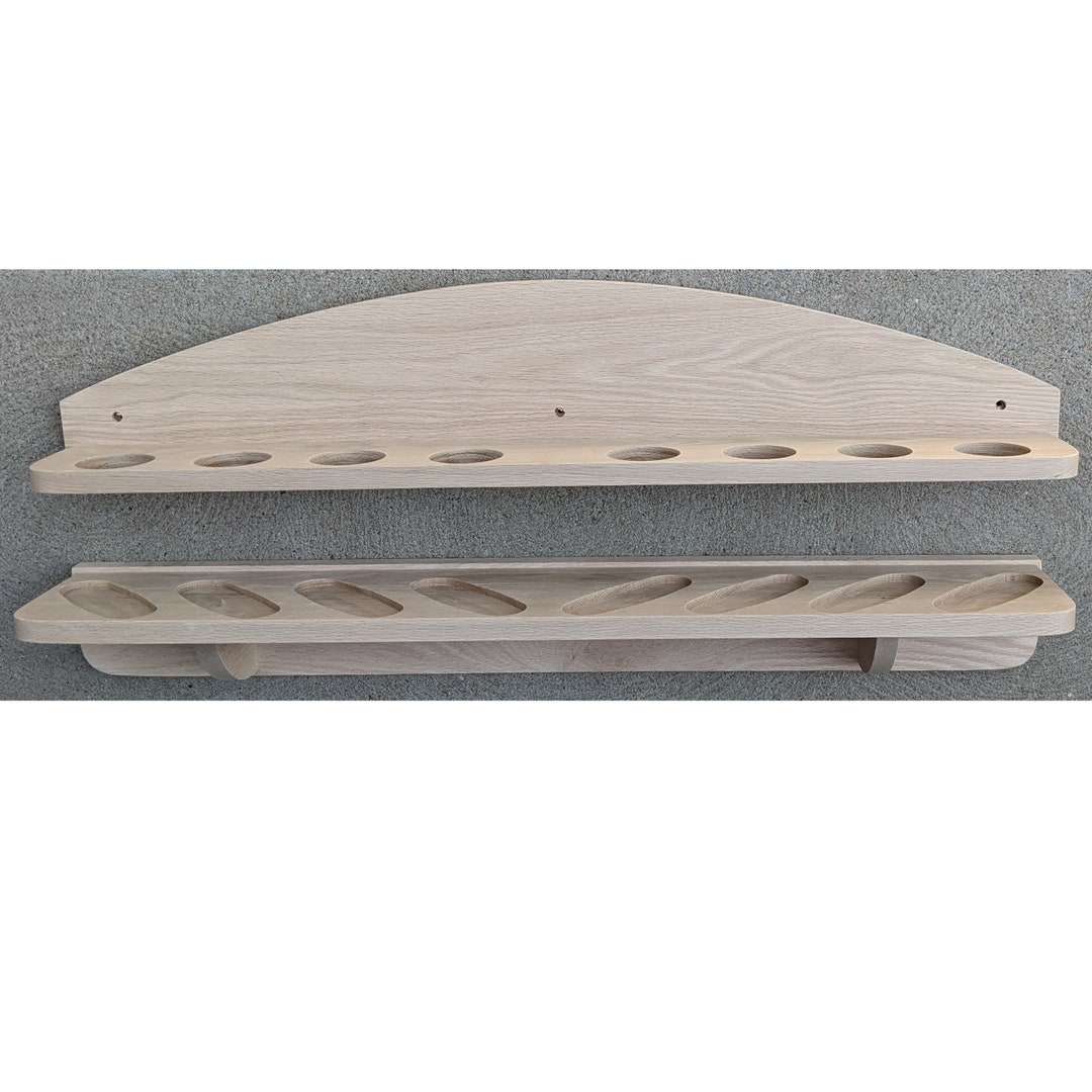 8-gun Unfinished Solid Oak Wall Display Rack for Rifles and Shotguns - Etsy