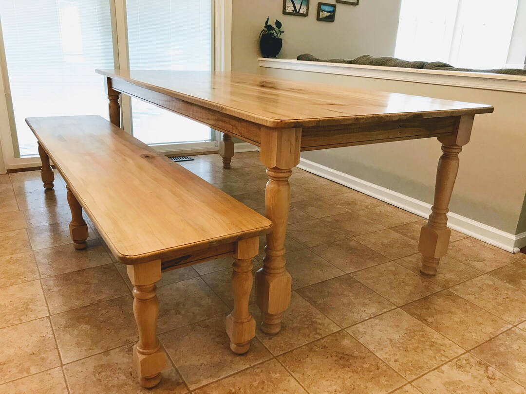 Custom Built - Modern Country Dining Table - Etsy