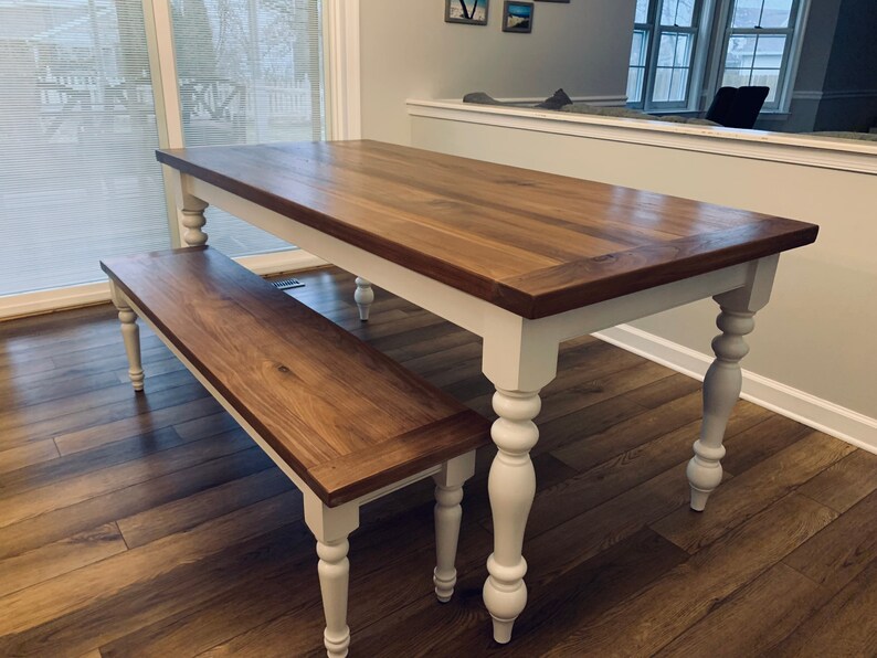 Custom Built - Modern Country Dining Table - Etsy