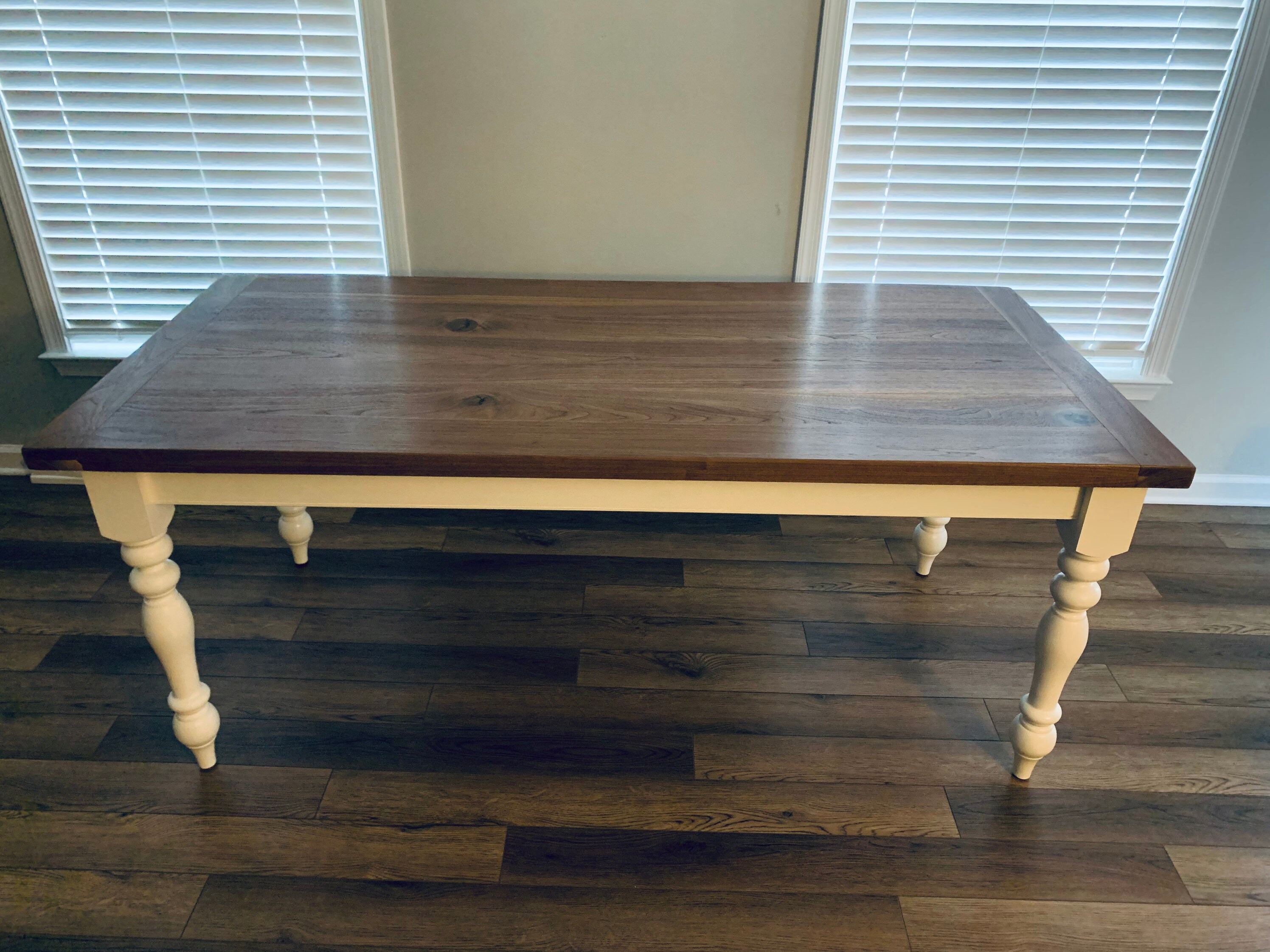 Custom Built Modern Country Dining Table - Etsy