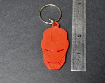 Iron Man Keychain/tony Stark Keychain/iron Man Fan Art Custom Glitter ...