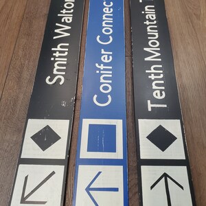 Custom Ski Trail Signs Rustic Cabin Decor Ski and Snowboard | Etsy