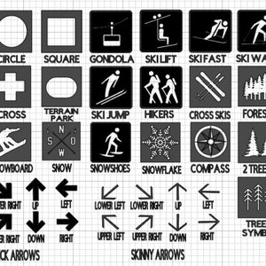 Custom Ski Trail Signs Rustic Cabin Decor Ski and Snowboard - Etsy