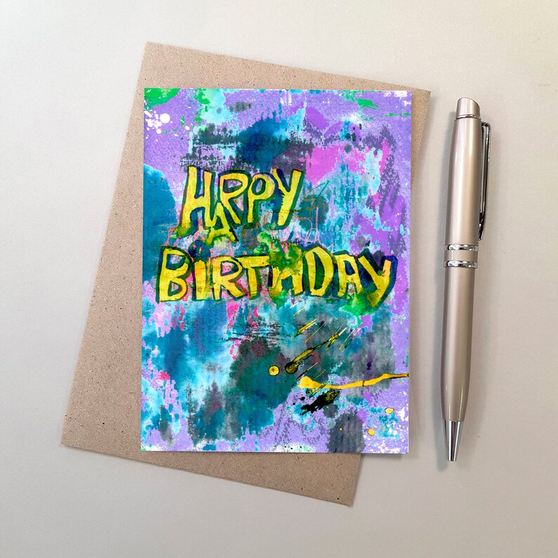 Graffiti Art, Happy Birthday Card, Girls Birthday Card, Boys Birthday ...