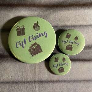 5 Love Languages Button Pins - Etsy