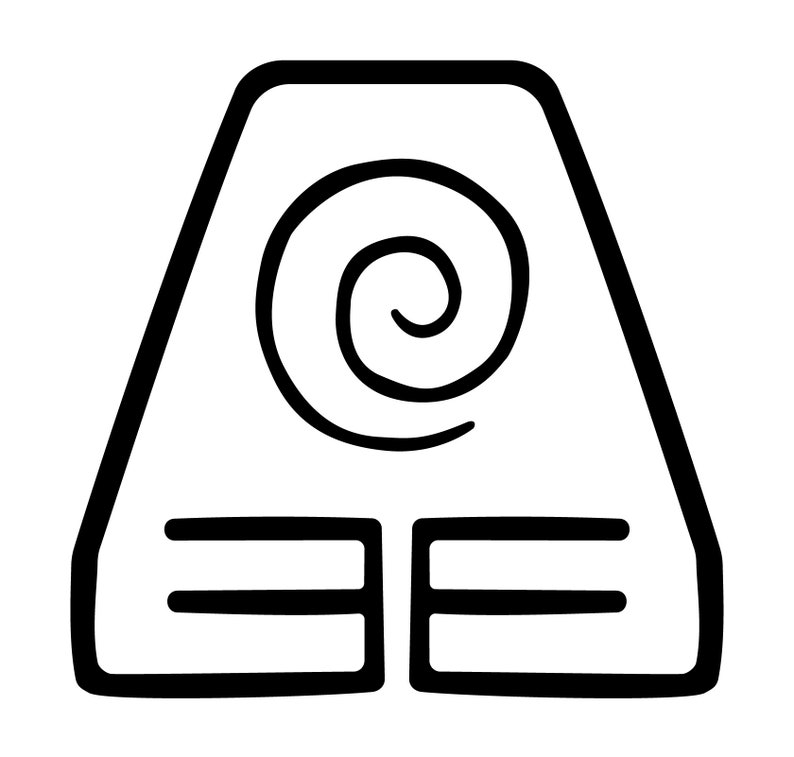 Avatar: the Last Airbender Earth Symbol Sticker | Etsy