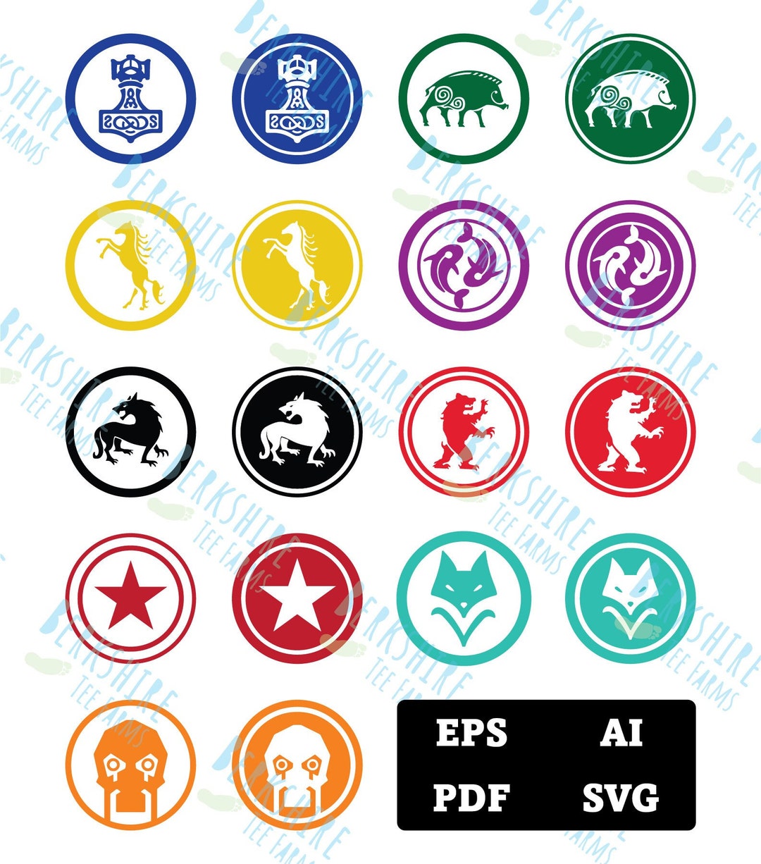Scythe Faction Logos Vector Files - Etsy