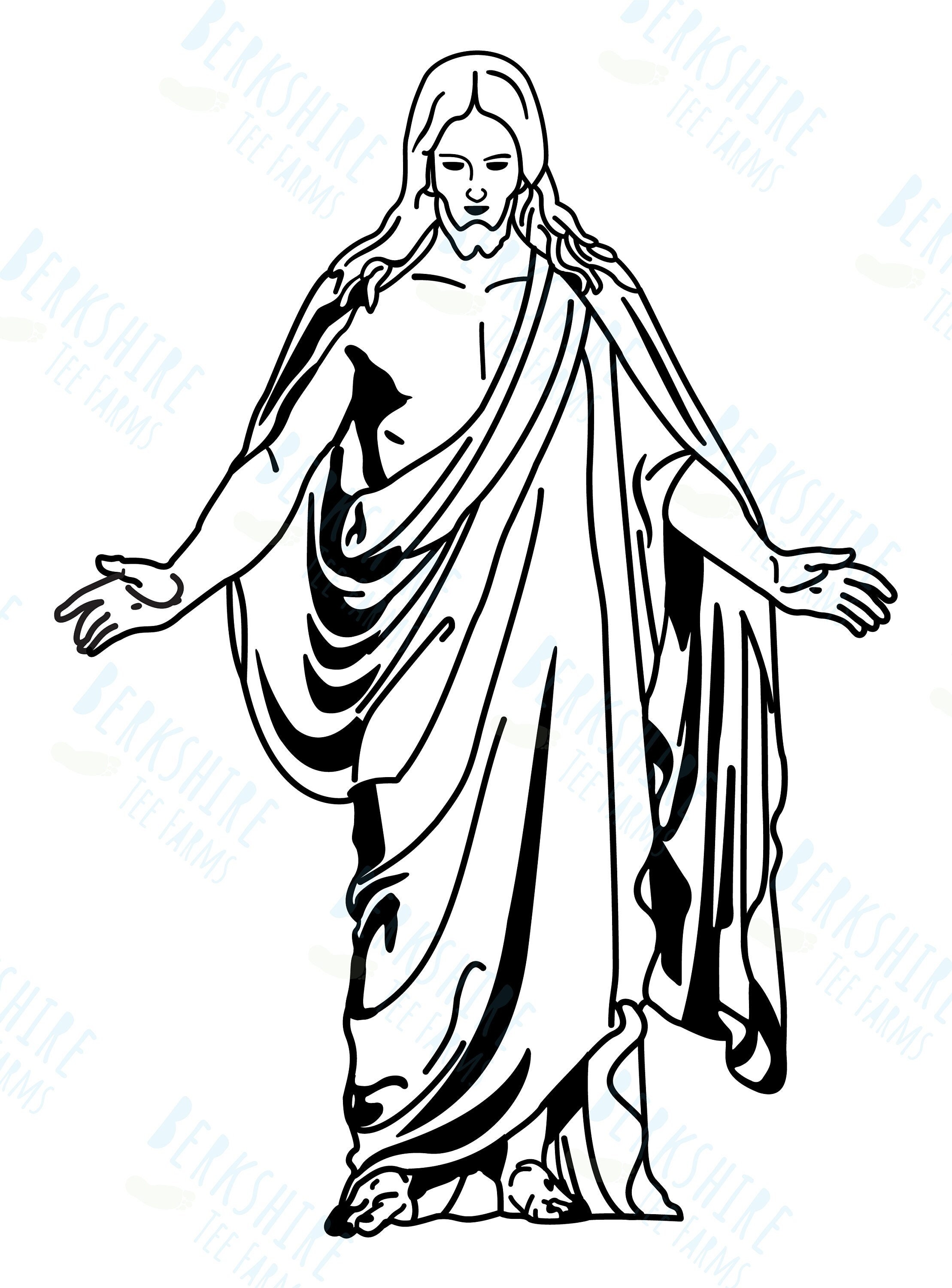 Large Detailed Christus Sticker - Etsy