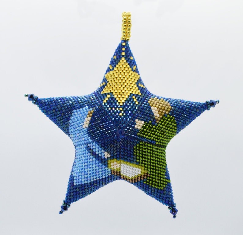 Large Peyote Nativity Star Pattern - Etsy