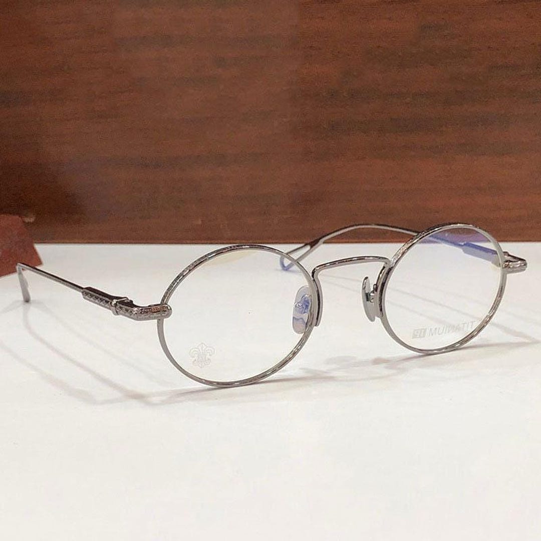Silver Titanium Frame Glasses,light Glasses,stylish Frame in Multiple ...