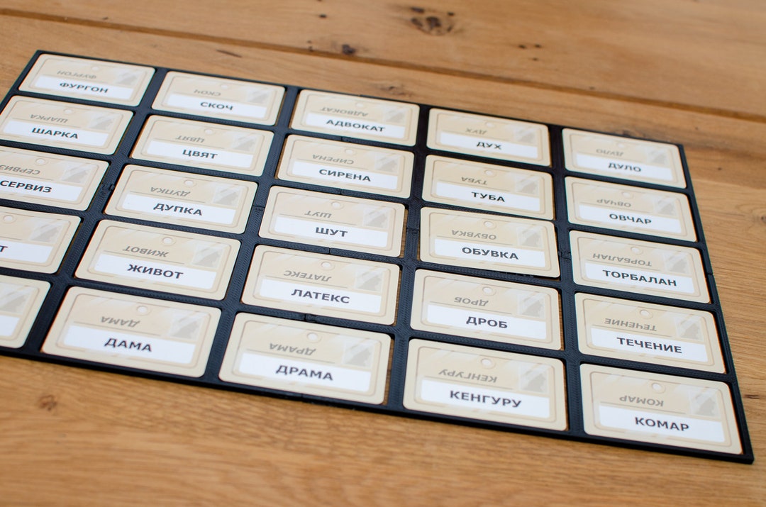 Codenames Card Grid - Etsy