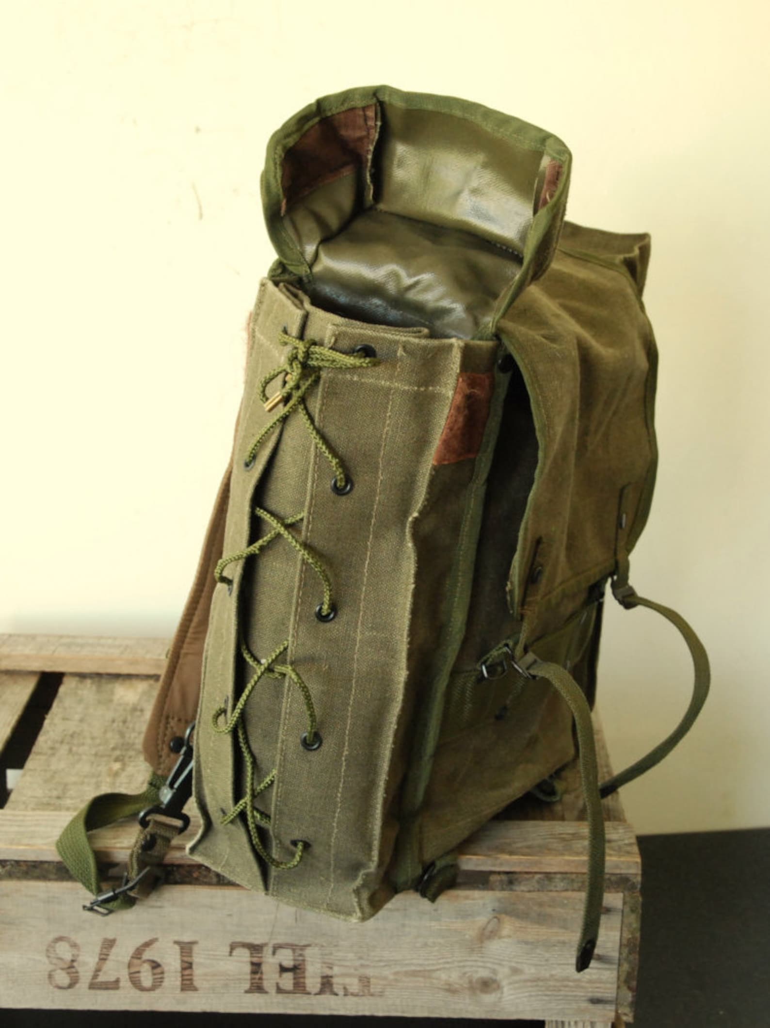 Italian Army Backpack Rucksack Vintage Manbag Italian - Etsy