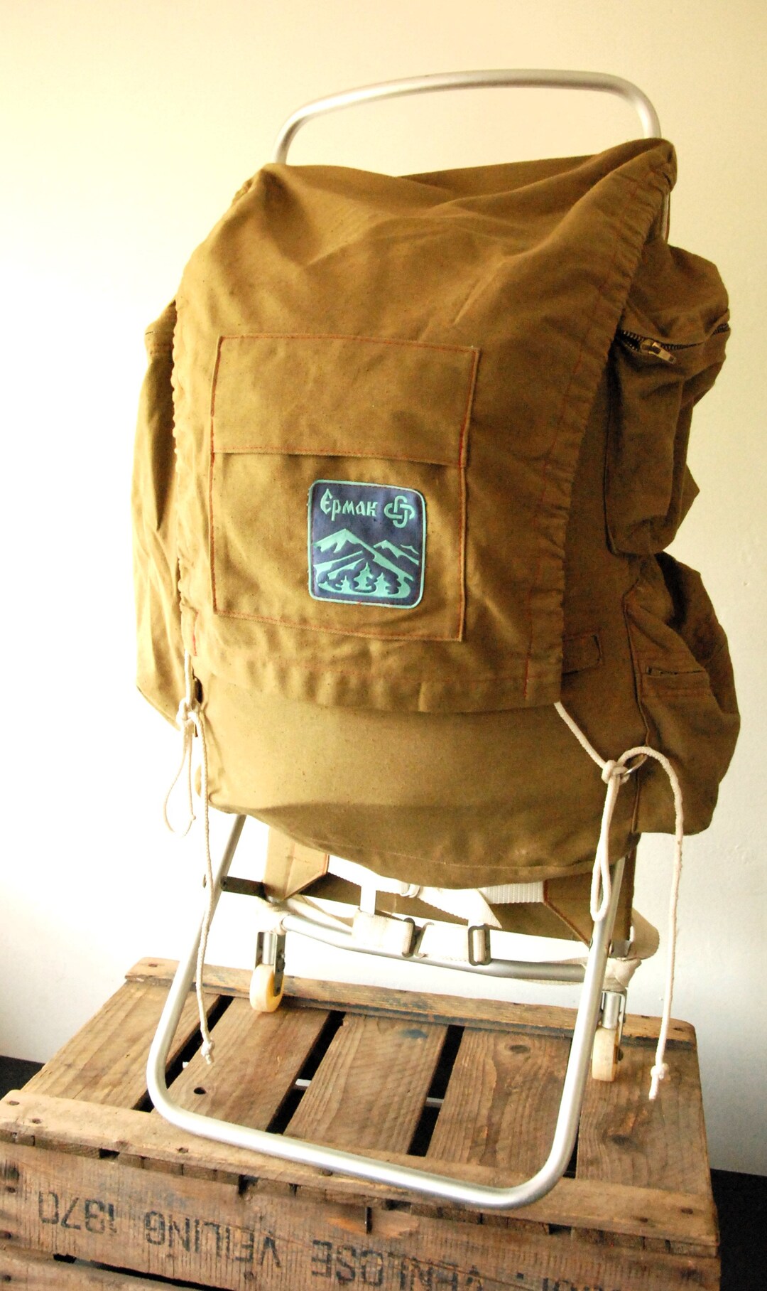 Epmak Vintage Rucksack Backpack From the 80s Made From Canvas With ...