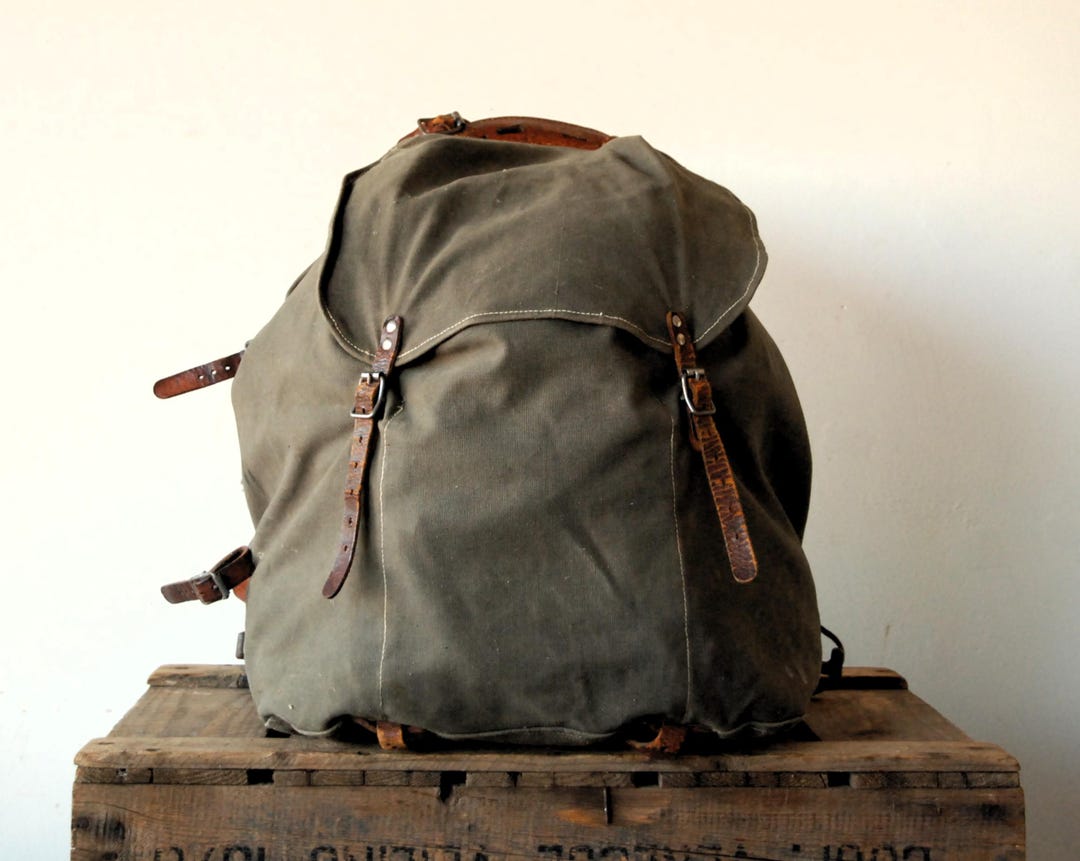 Swedish Military or Army Backpack or Rucksack M39 Made From Canvas and ...