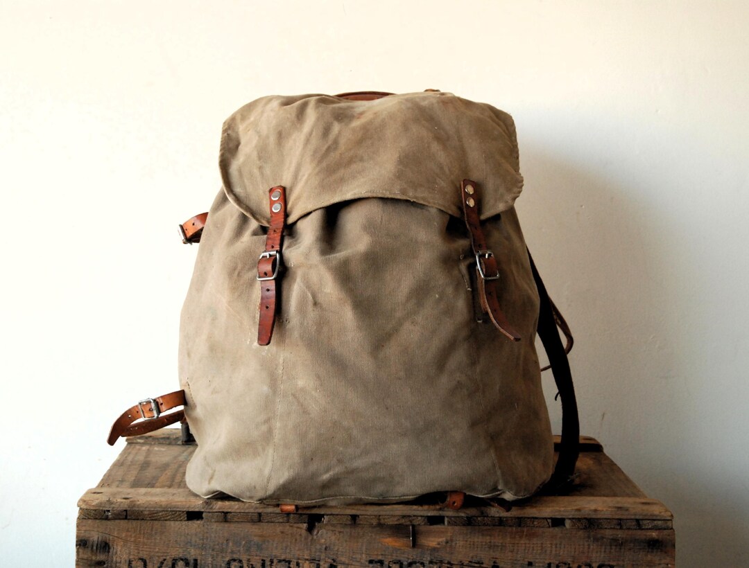 Swedish Military or Army Backpack or Rucksack M39 Made From Canvas and ...