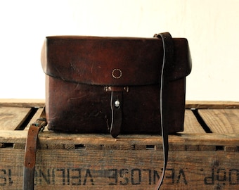 Vintage Swiss Army Map Bag old Leather Chart Case of the Swiss Military ...