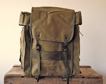 Italian Army Backpack - Rucksack - Vintage Manbag - Italian Alpini ...