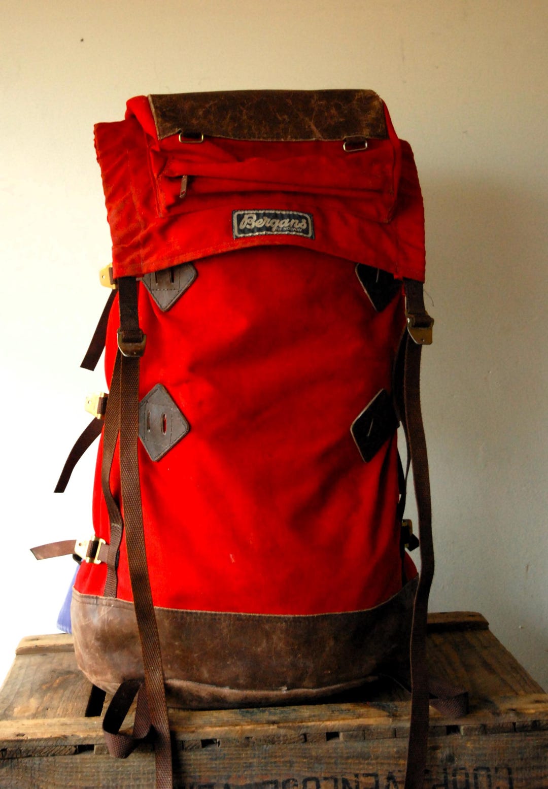 Vintage Bergans Sport Alpine Climbing Rucksack Mountaineering Backpack ...