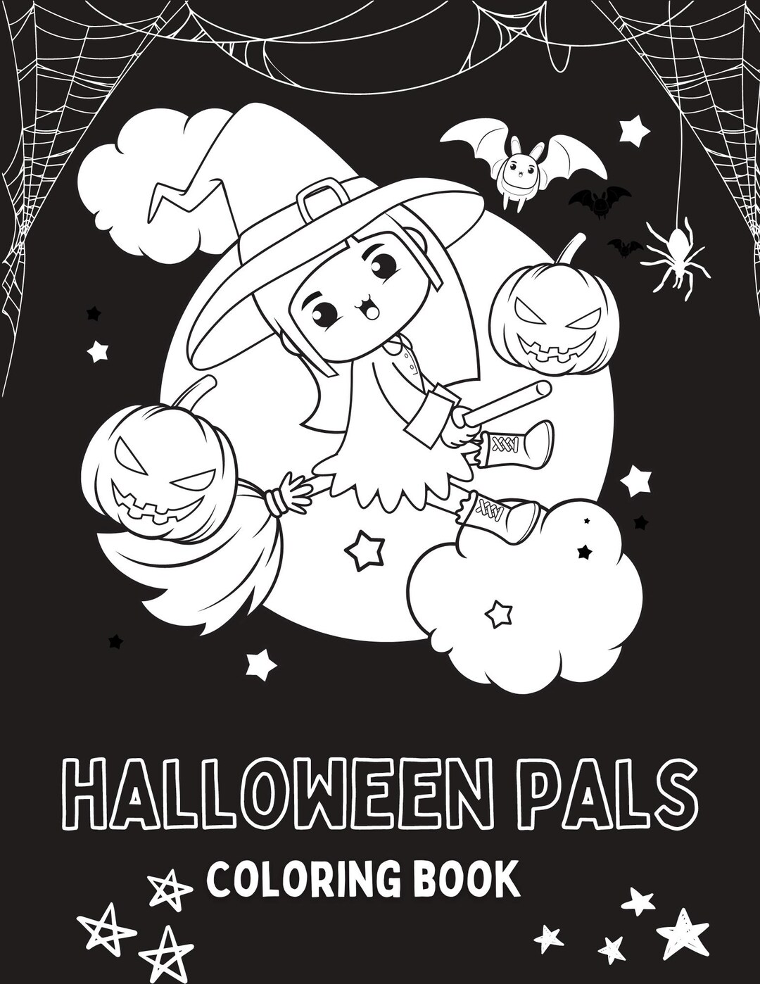 Halloween Pals Coloring Book - Etsy