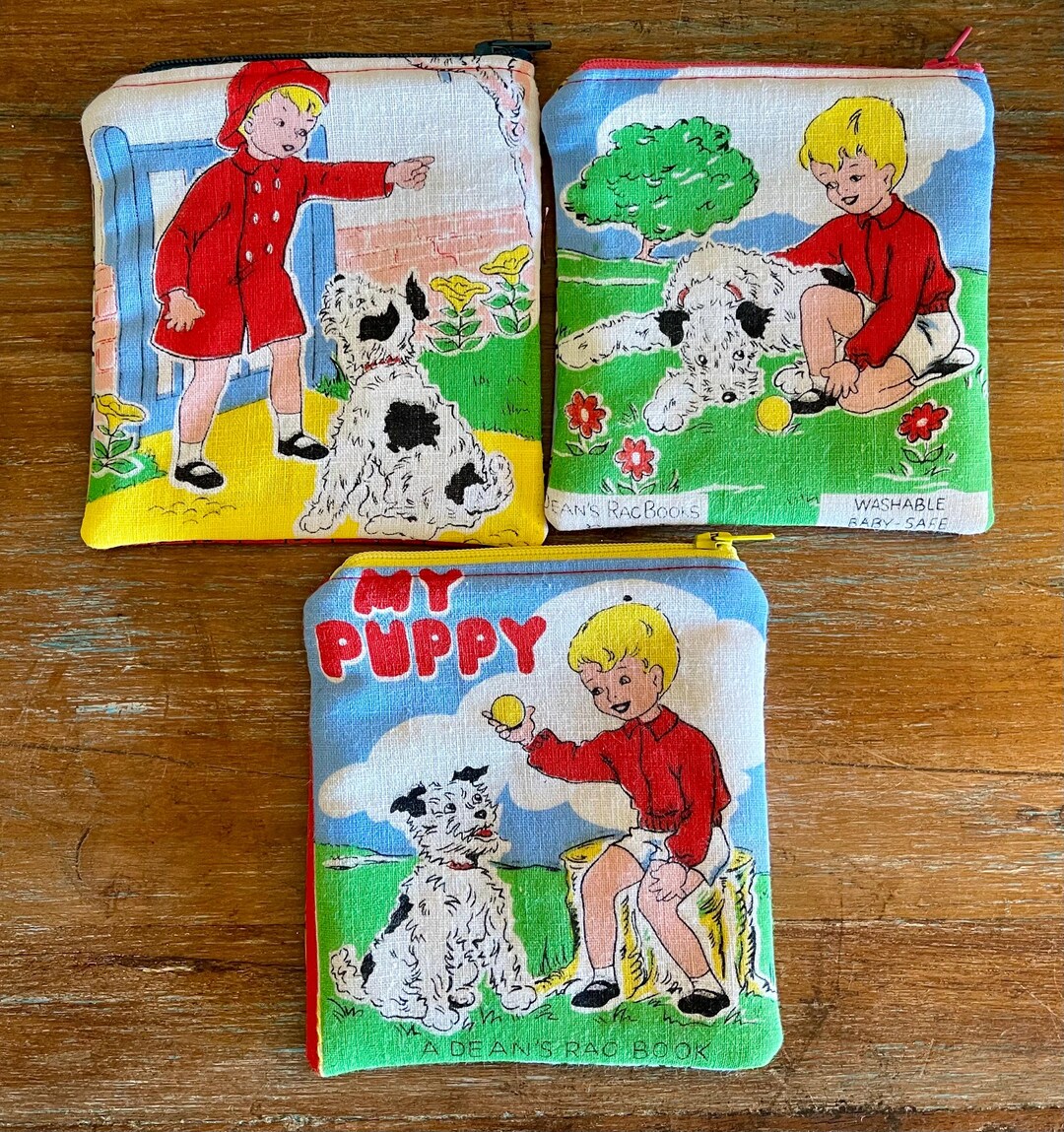 Rag Book Purse - Handmade Purse - Puppy - Deans Rag Book - 1960's - Etsy