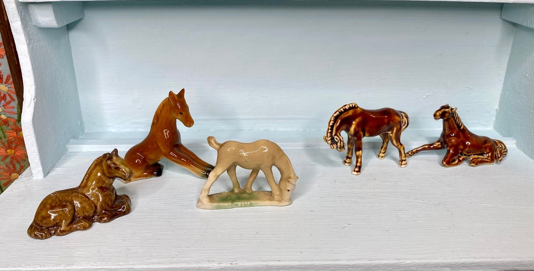 Small Ceramic Horses - Miniature Horses - Collectable Figurines ...
