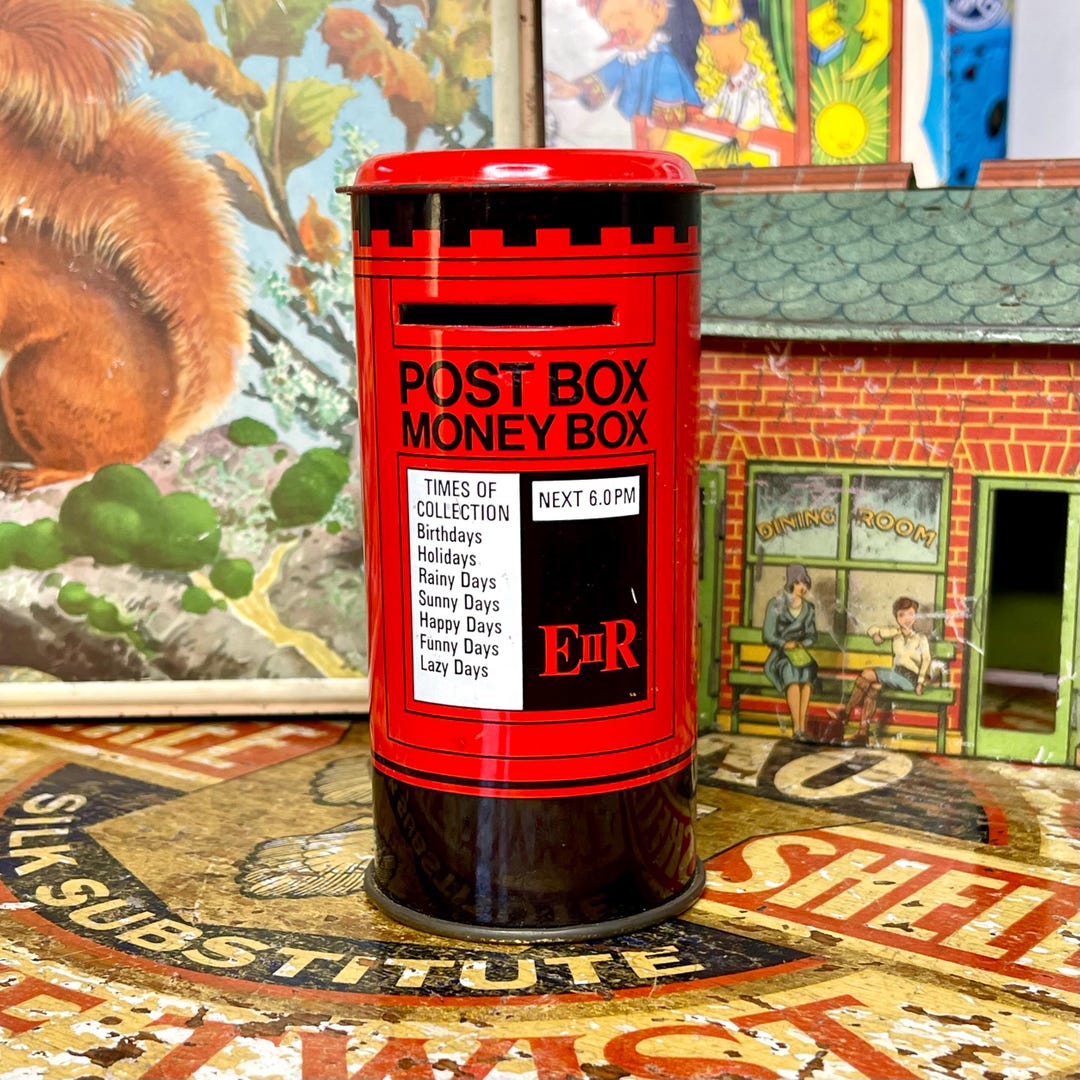 Chad Valley Post Box Money Box Metal Post Box Toy Post Box - Etsy