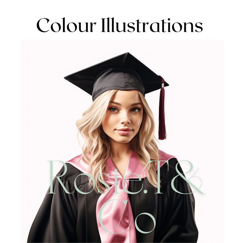 Clipart Graduation PNG Illustration Digital Planner Download Pink ...