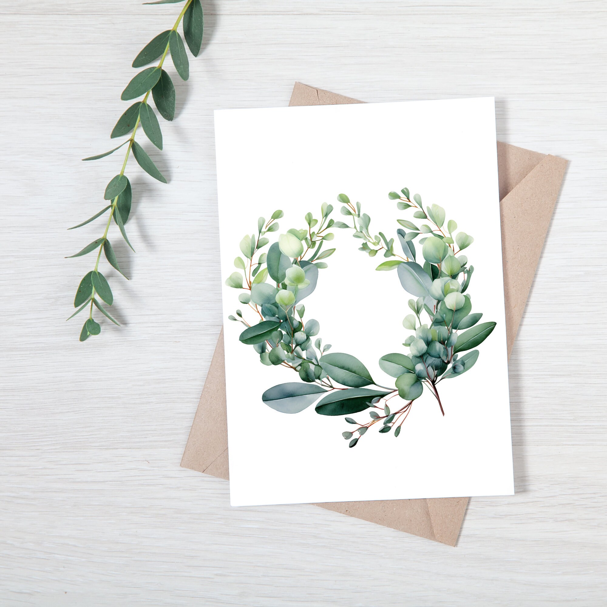 Eucalyptus Watercolor Clipart, Eucalyptus Garland, Golden Eucalyptus ...