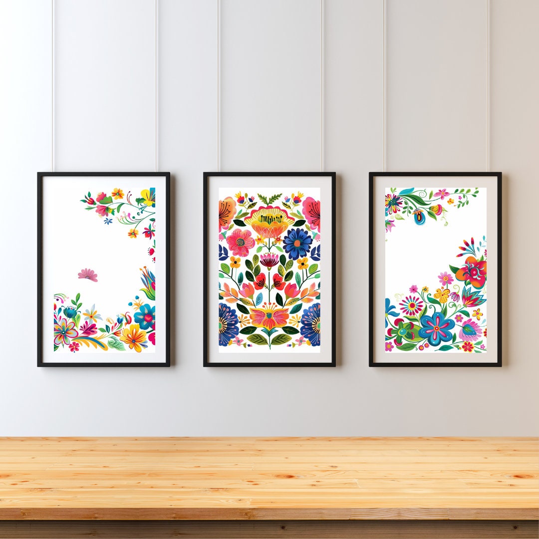 Mexican Fiesta Clipart Illustration Floral Watercolor Flowers Cinco De ...
