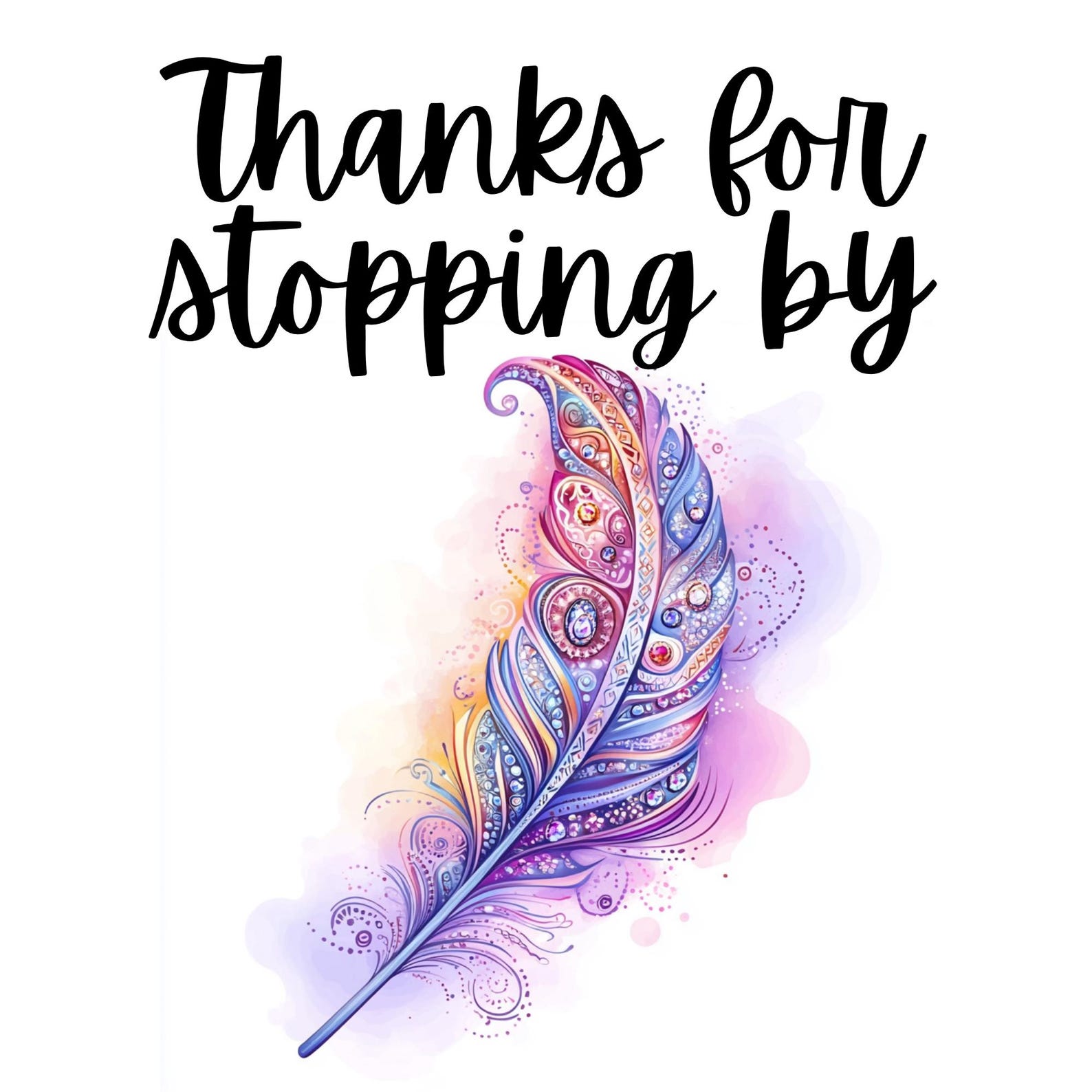 Whimsical Feathers Watercolor Clipart, Exotic Boho Feather Designs for ...
