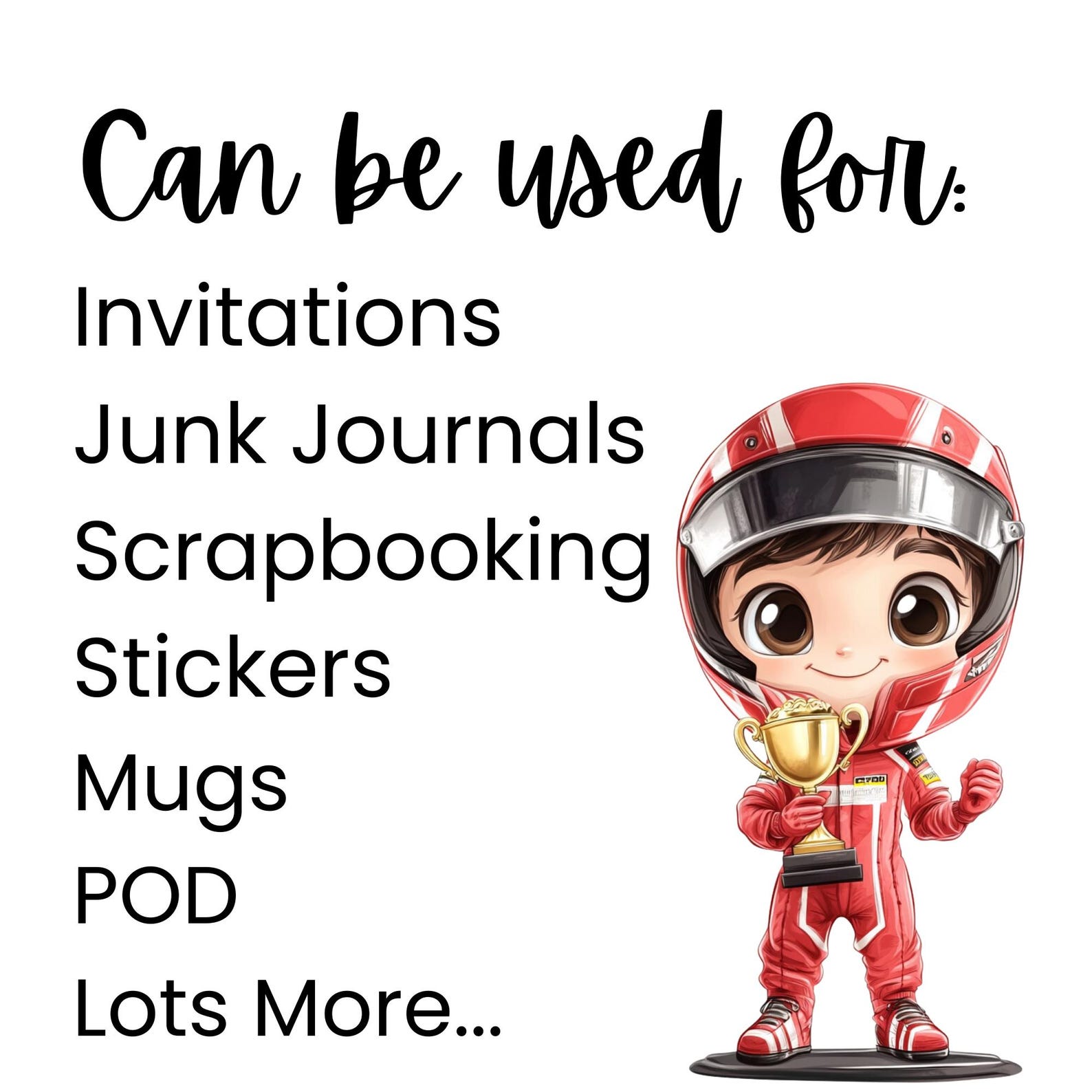 Little Racer Clipart - Watercolor Cute Kids Racing Illustrations ...