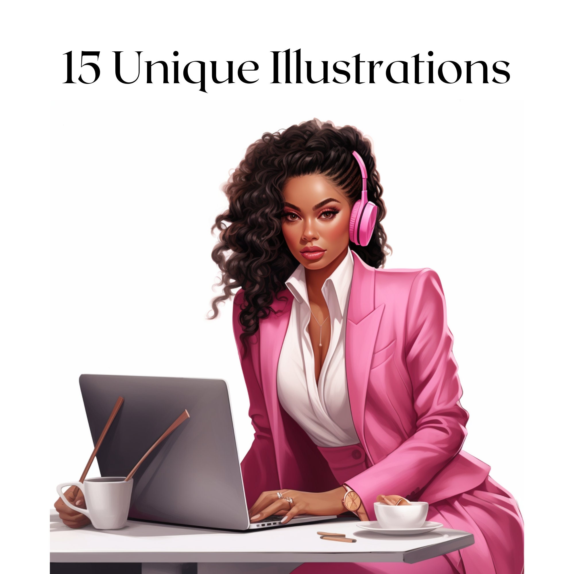 Black Girl Boss Clipart, Black Woman Clipart, Lady Boss Clipart ...
