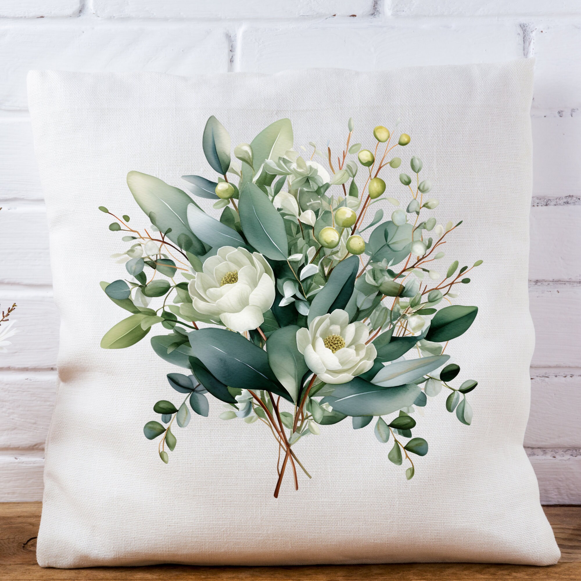 Eucalyptus Watercolor Clipart, Eucalyptus Garland, Golden Eucalyptus ...