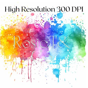 Watercolor Paint Splash Clipart Paint Splatter Illustration Paint ...