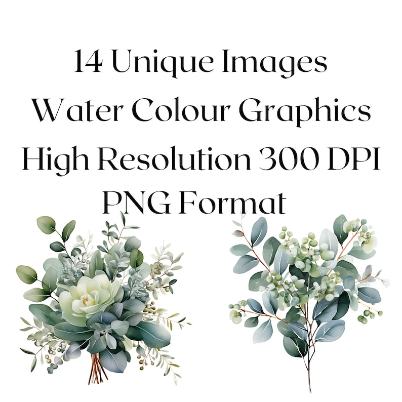Eucalyptus Watercolor Clipart, Eucalyptus Garland, Golden Eucalyptus ...