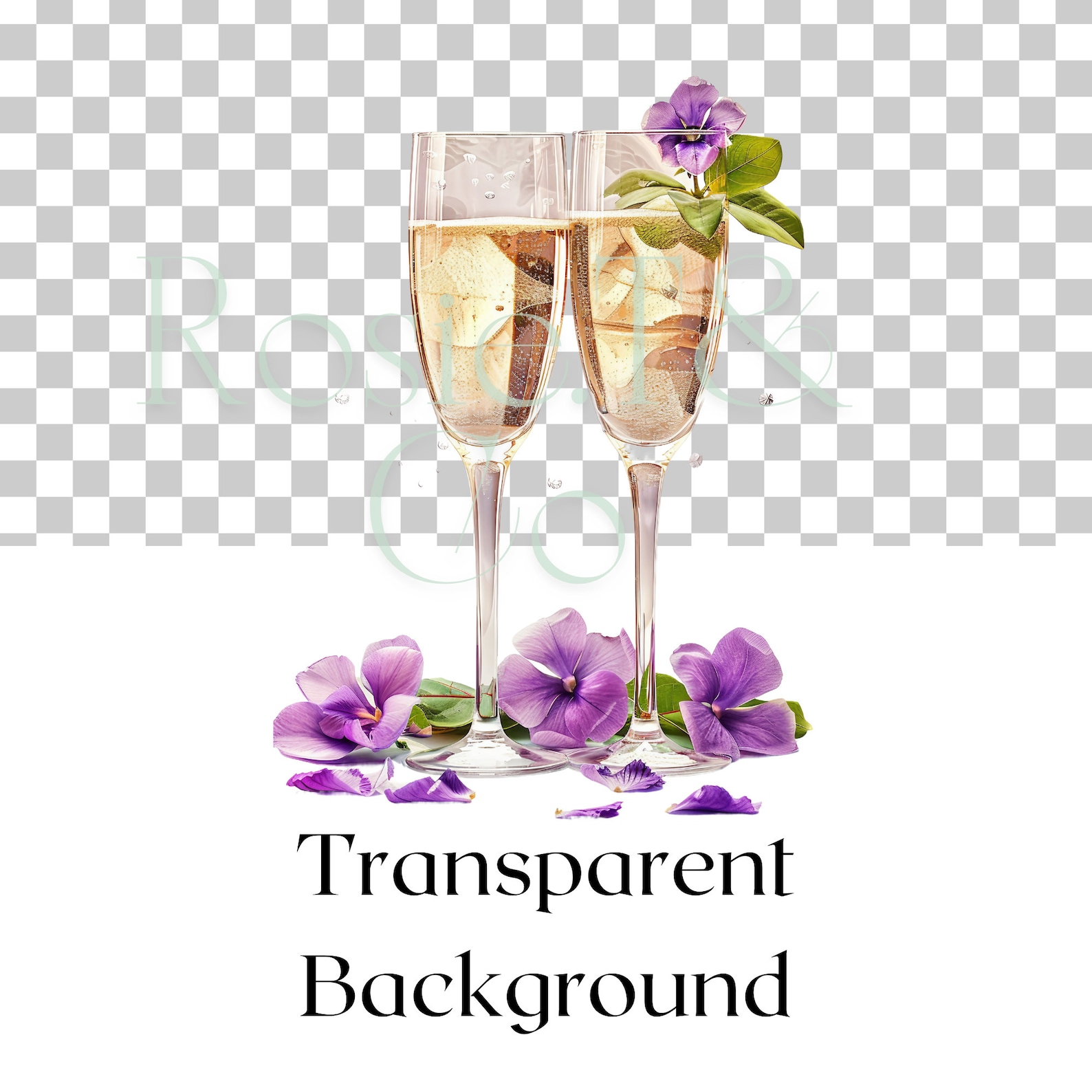 Watercolor Champagne Clipart Celebration Party Illustration Champagne ...