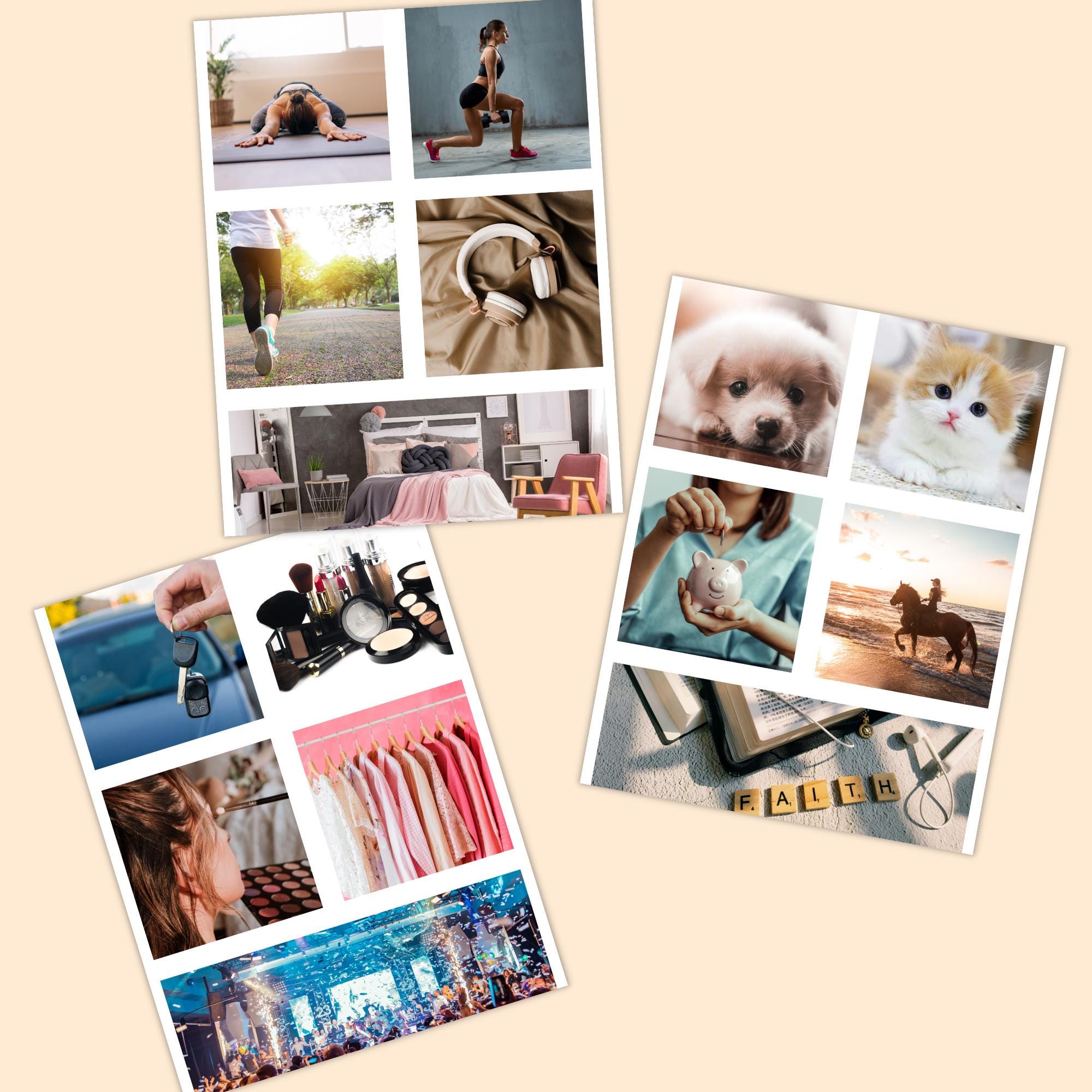 Teen Vision Board Kit Printable | Aesthetic Vision Board for Teens ...
